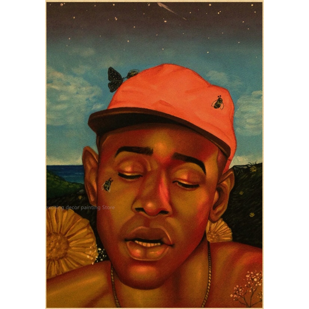 Rapper Tyler The Creator Flower Boy Posters Wolf Retro Kraft Paper ...