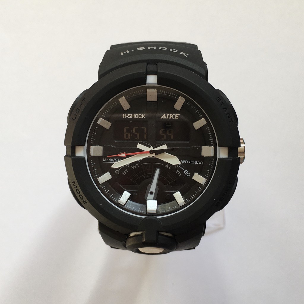 BS H-Shock Waterproof Aike Dual Time Aike Watch Design #1 | Shopee ...
