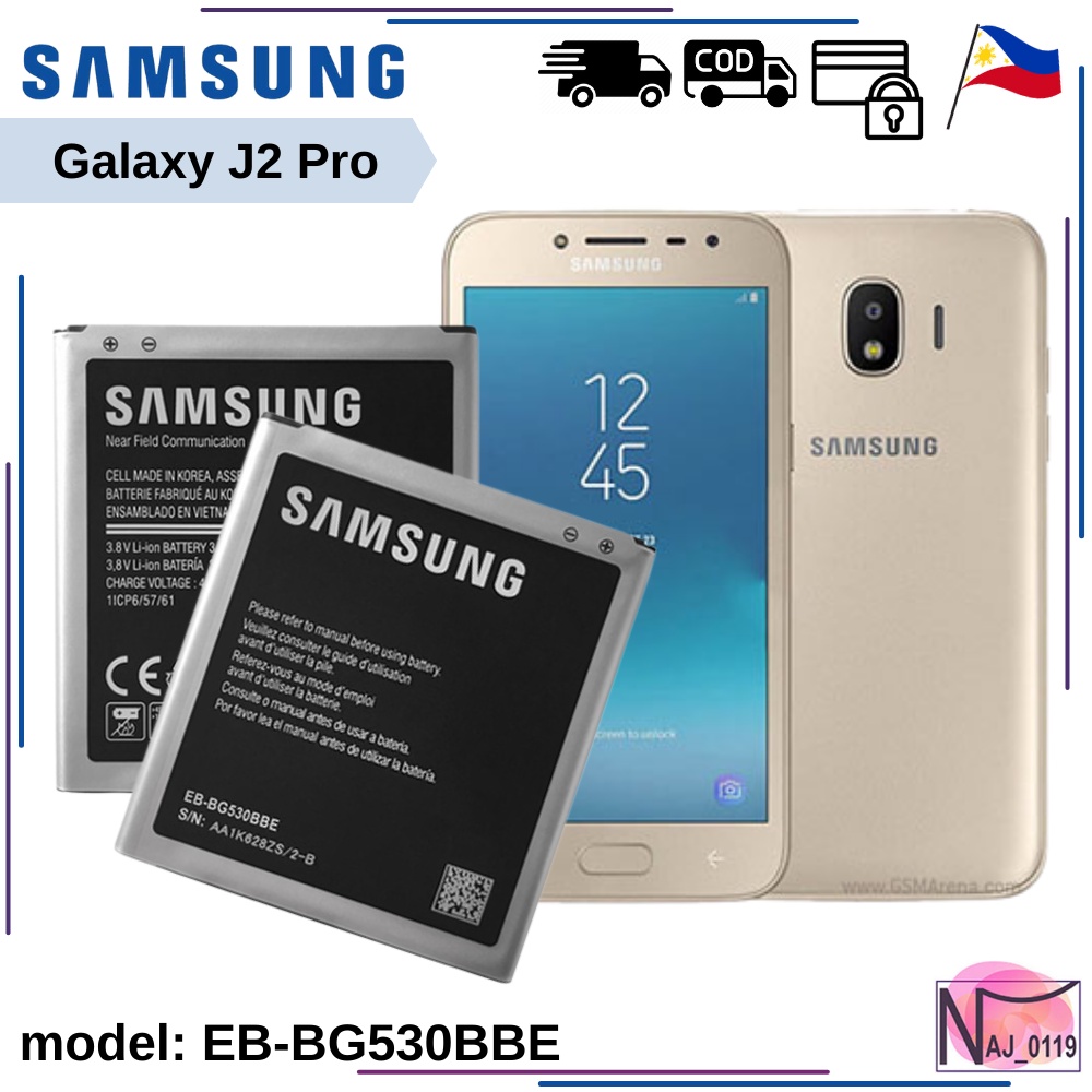 Samsung Galaxy J2 Pro Original Battery | Model: EB-BG530BBE (2600mAh ...