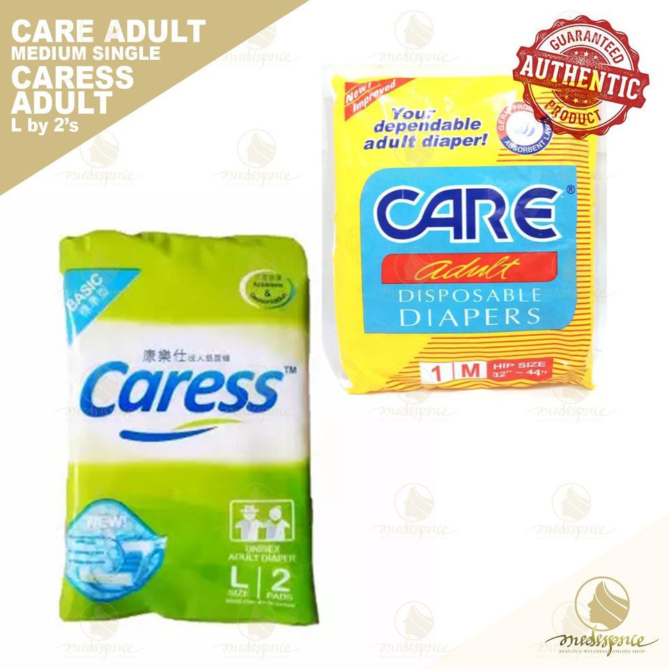 Care / Caress Adult Diaper Medium Single & Large by 2s | Shopee Philippines