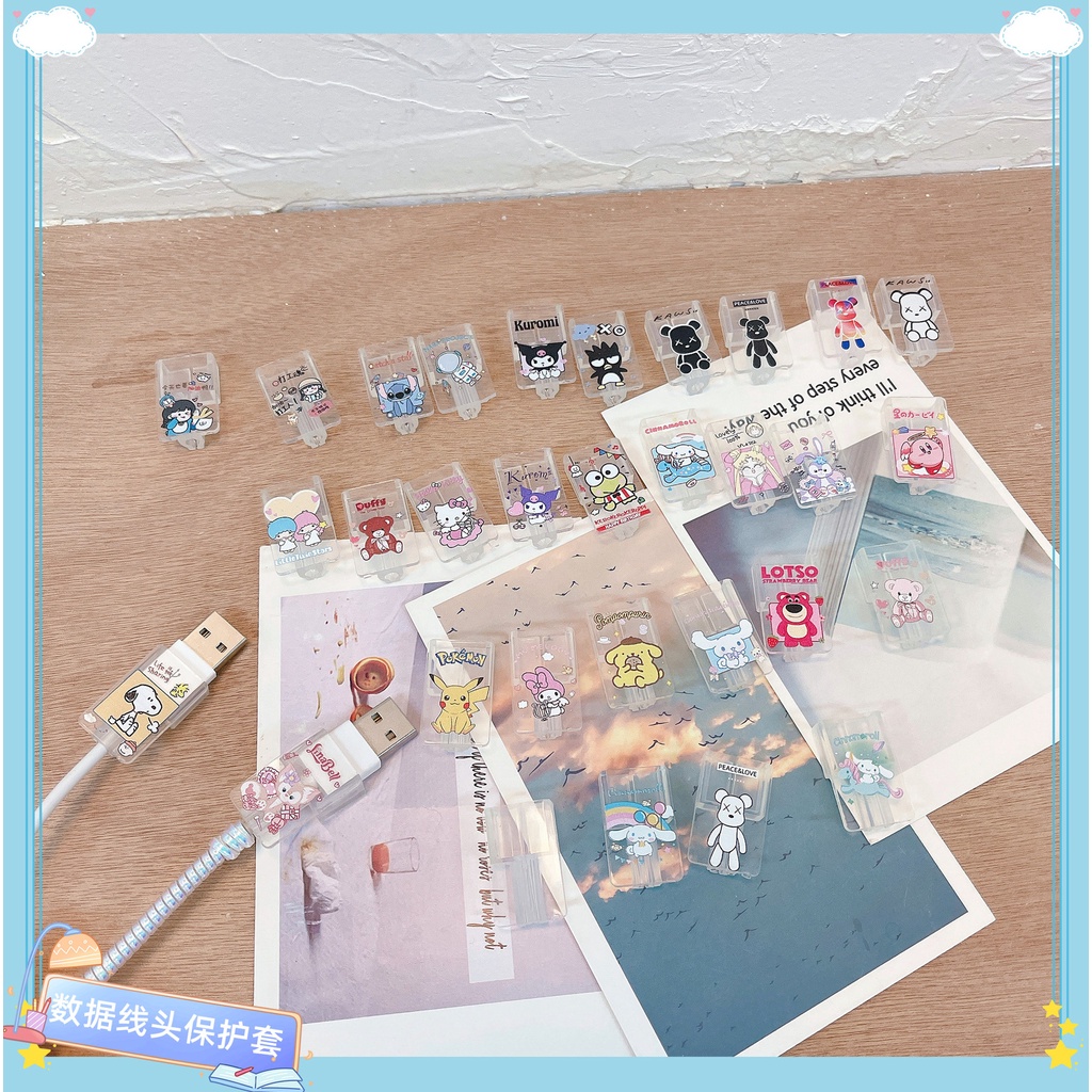 Cable protector Creative Transparent Charging Cable Cover Cable ...