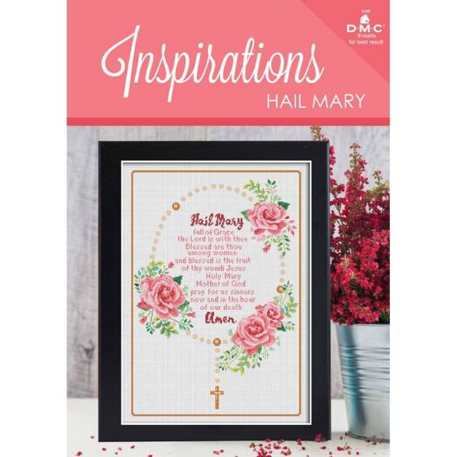 HAIL MARY PRAYER DMC cross stitch pattern | Shopee Philippines