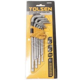Tolsen 9pcs Torx Long Arm Allen Hex Key Set (T10-T50) 20056 | Shopee ...