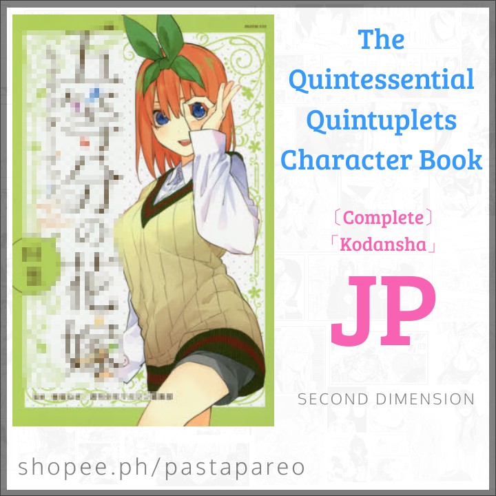 The Quintessential Quintuplets Character Book [Untranslated Raw ...