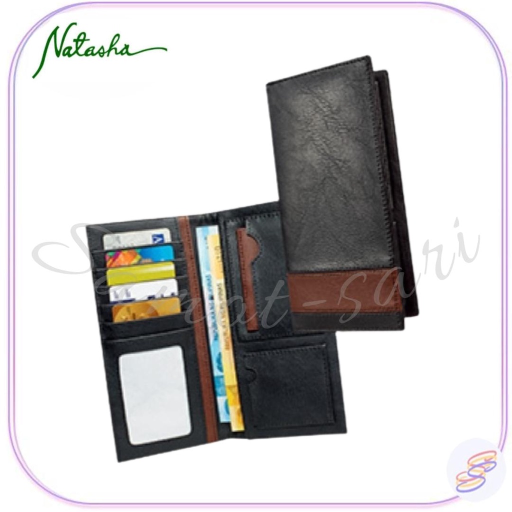 Natasha Nathaniel Affleck Men's Long Wallet With Combi Detail | Shopee ...