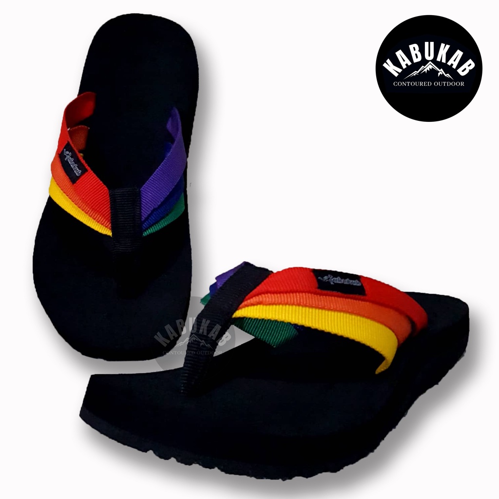 Rainbow Tri-Straps Slippers (Original Design By: KABUKAB CONTOURED ...