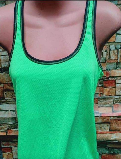mall pull out neon green dri fit sando for her | Shopee Philippines