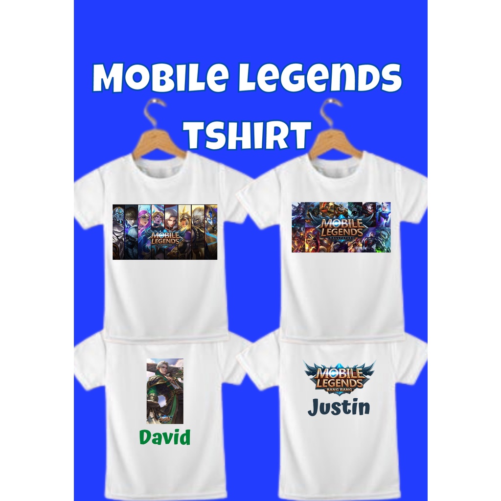 Mobile legends kids customized tshirt | Shopee Philippines