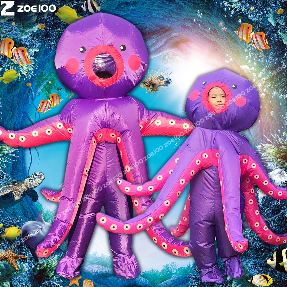 Octopus inflatable suit inflatable Octopus Octopus Halloween costume ...