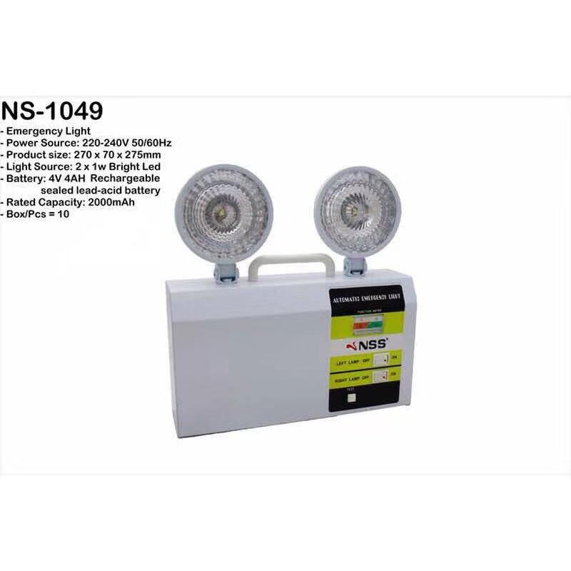 NSS-1LED Rechargeable Emergency light | Shopee Philippines