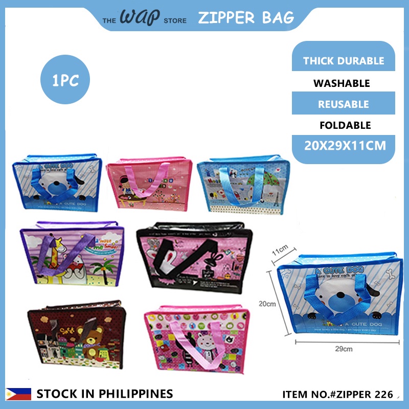 1 pc Sako Bag Durable Washable Zipper Luggage Bag Non-woven Storage Bag ...