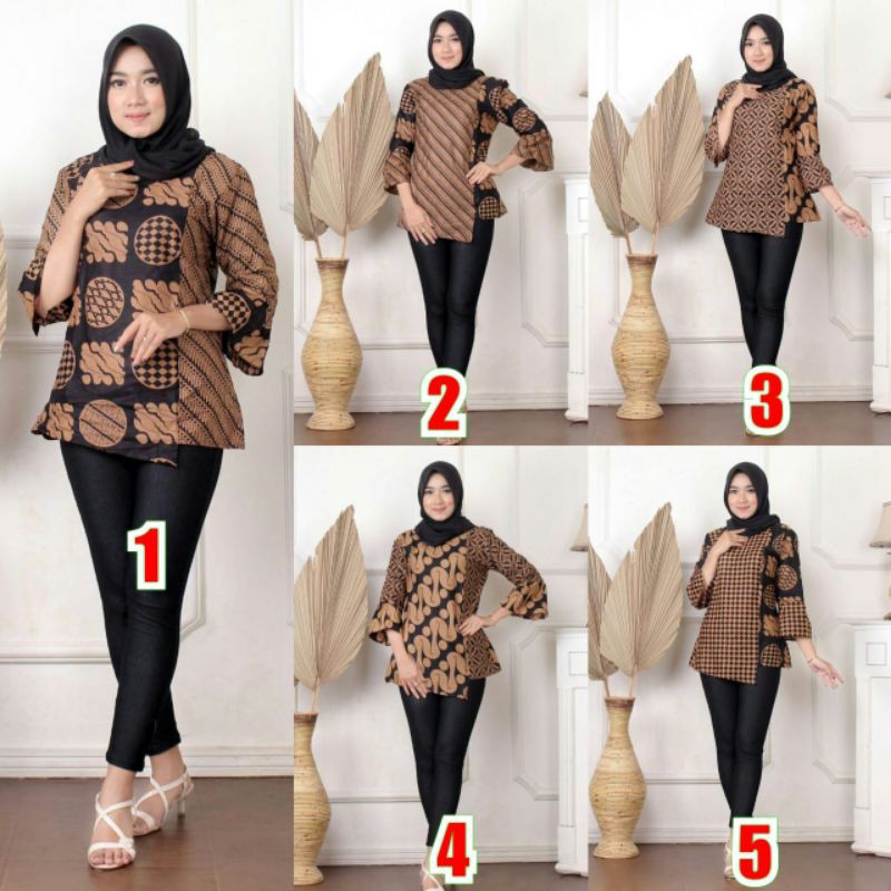 Modern WOMEN'S BATIK CLOTHES MONALISA GENES M,L,XL,XXL ORIGINAL ...