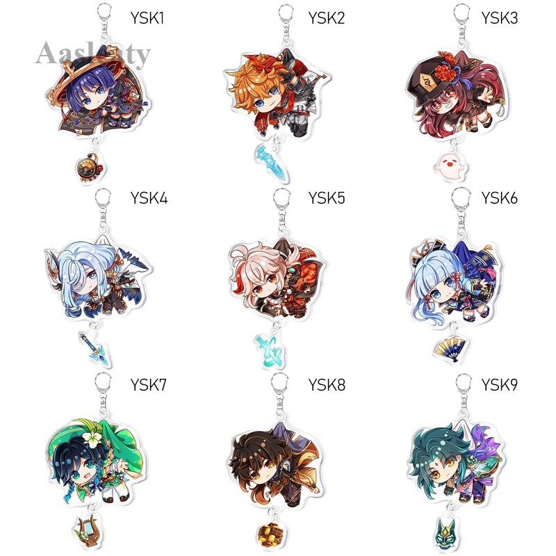 aasleaty Cute Genshin Impact Game Character Acrylic Keychain SAYU ...