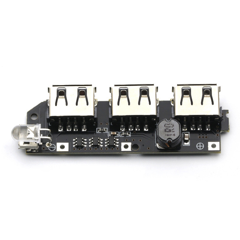 3 USB Output 5V 2A 1A Lithium Li-ion 18650 Battery Charging Board LED ...