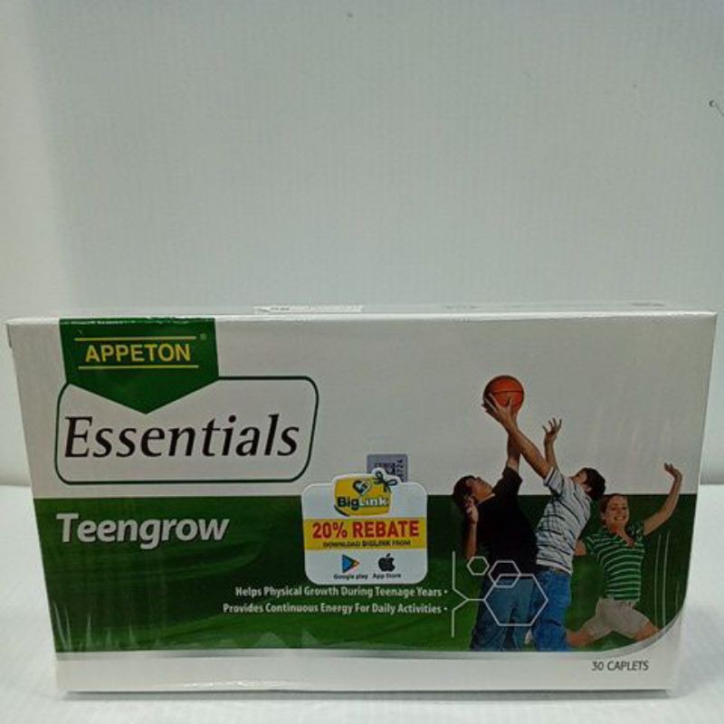 Appeton Essentials Teengrow (30caplets) | Shopee Philippines