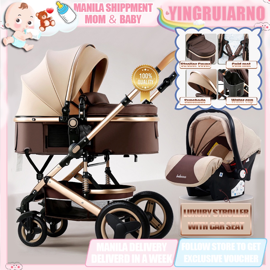 3 in 1 New European luxury Baby Stroller for baby Lightweight High ...