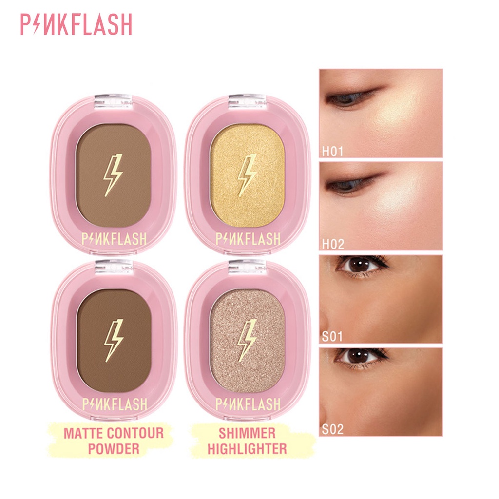 PINKFLASH Soft Smooth Pigmented Natural Natural 3D Contour Highlighter ...