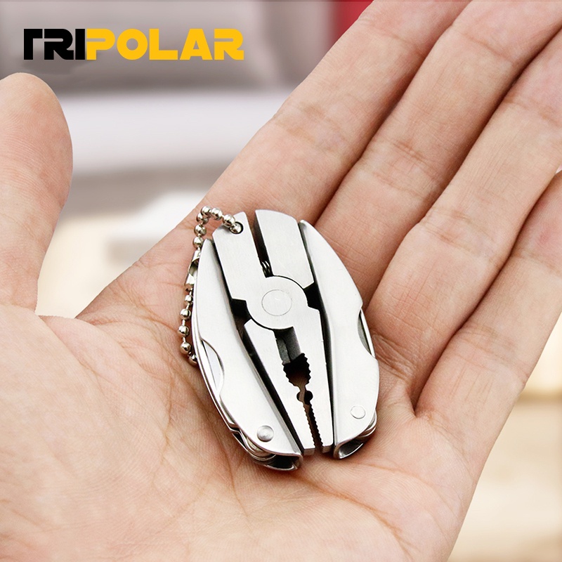 Outdoor Mini Folding Muilti-functional Plier Clamp Keychain Outdoor ...