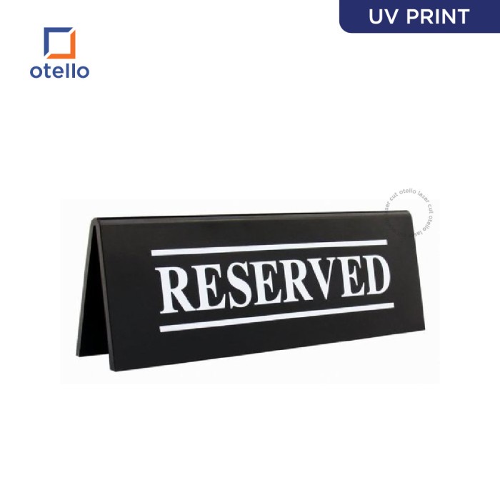 Reserved Table Sign Board Acrylic UV Tent Card Acrylic Sign Tag ...
