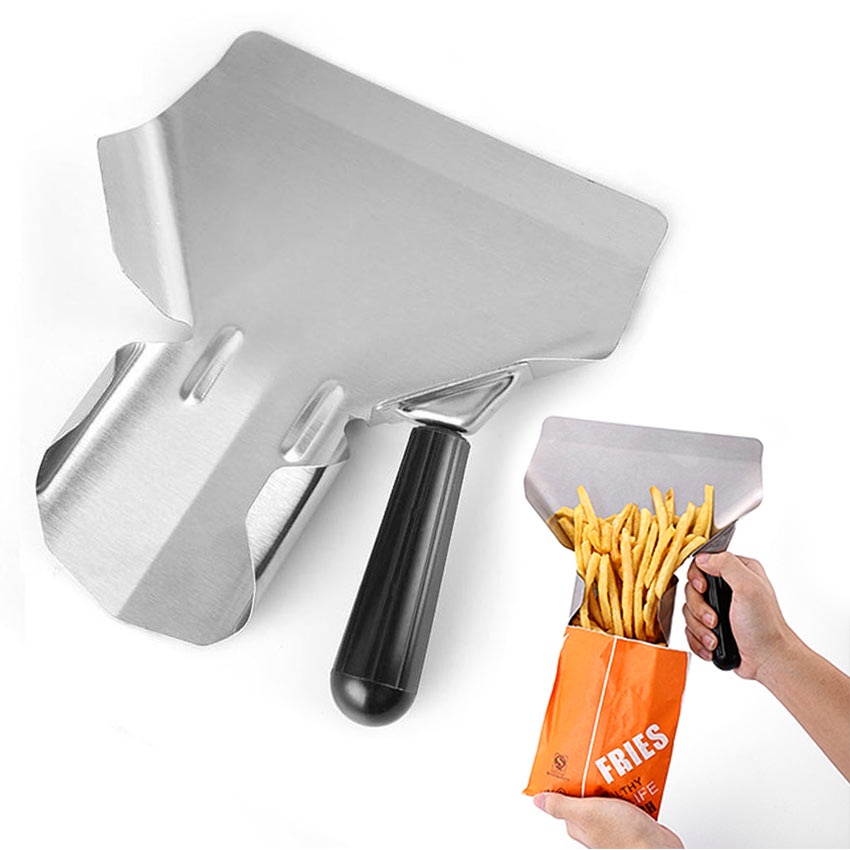 Stainless Steel Fries Shovel Kitchen Utensils French Fries Packing ...
