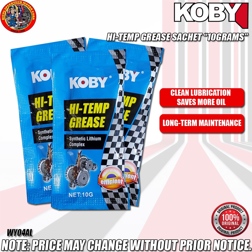 KOBY HI-TEMP GREASE "10GRAMS" 5 PCS. (WY04AL) | Shopee Philippines