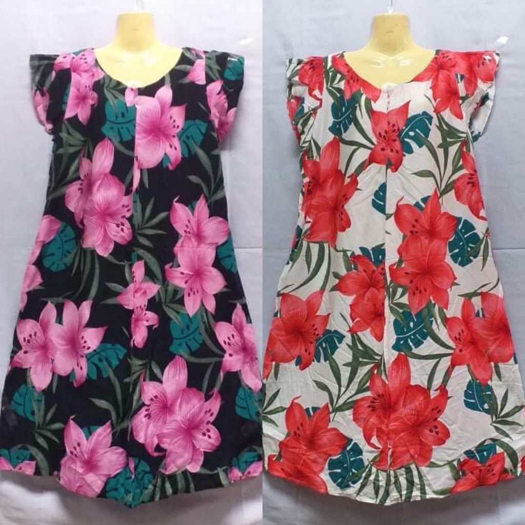 XL Flower Fiesta Thai Rayon Summer Daster Pambahay Pantulog Nightgown ...