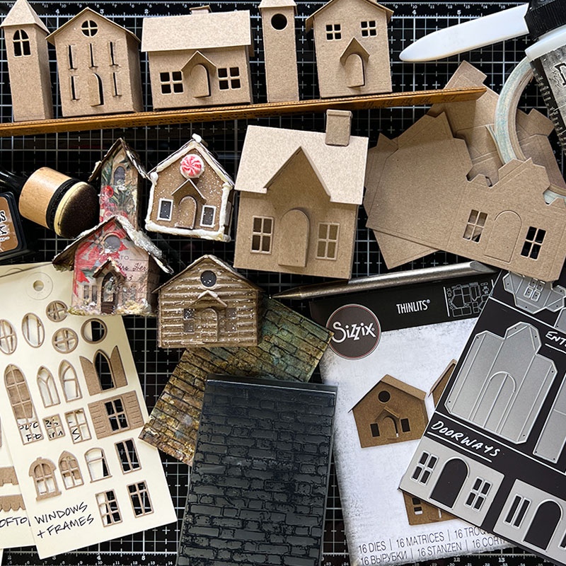 Sizzix Paper Village Collection Thinlits Die Set by Tim Holtz 87pcs | Shopee Philippines