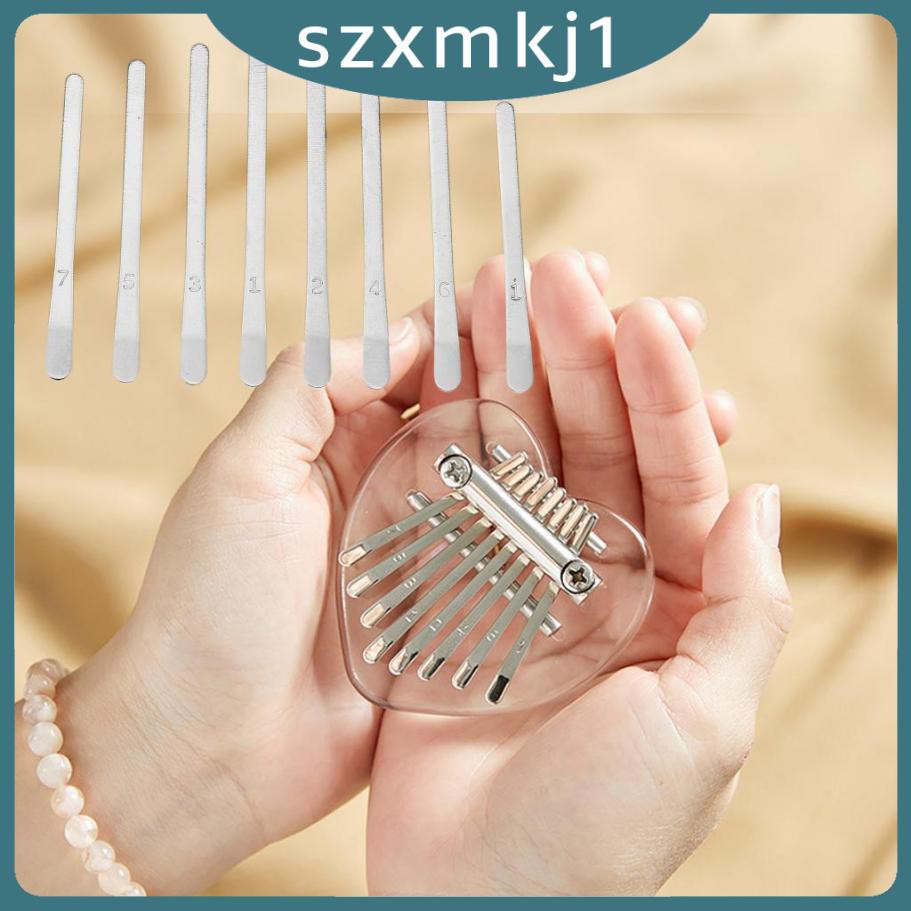 Look at Mini 8 Key Finger Thumb Piano Steel /w Screws for Beginners ...