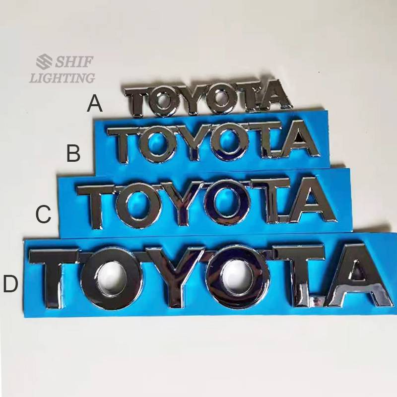 1 x ABS TOYOTA Letter Car Auto Decorative Emblem Badge Sticker Decal ...