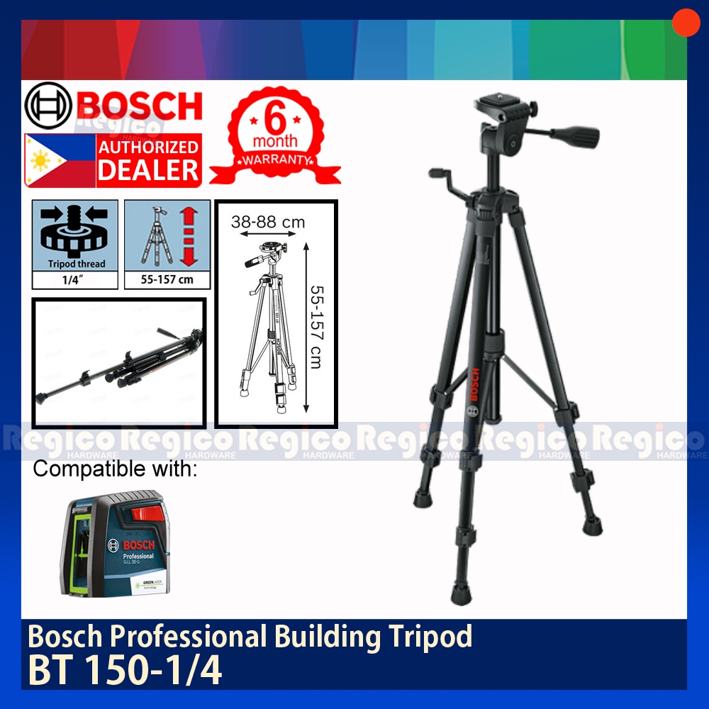 BOSCH BT 150 1/4 thread Professional Building Tripod Bosch Measuring ...