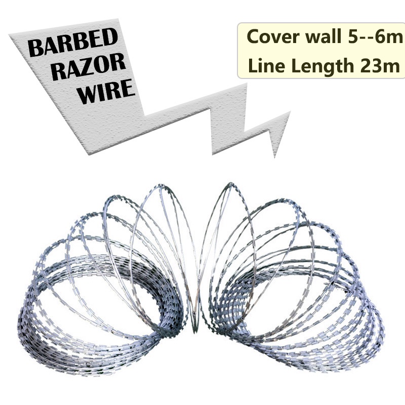 Stainless steel blade barbed wire Spiral blade barbed wire Isolation ...
