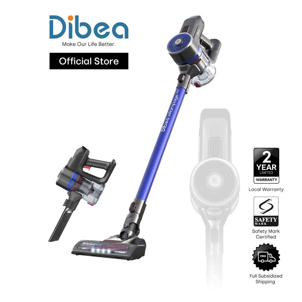 Dibea G12 Cordless Vacuum Cleaner Rampage 14,000 Pa Suction Handheld Stick | Local Warranty ...