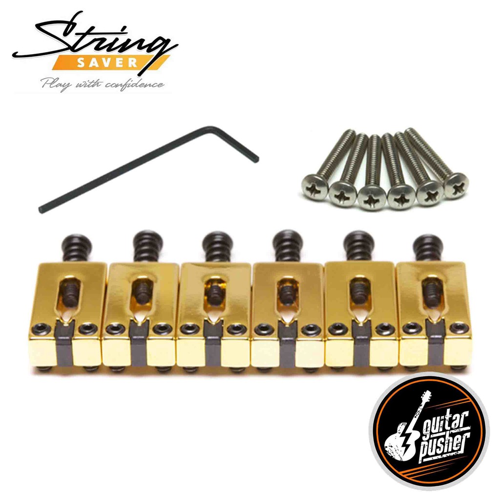 Graphtech String Saver Classics Strat and Tele Style 2 3/16 In. Gold (6 ...
