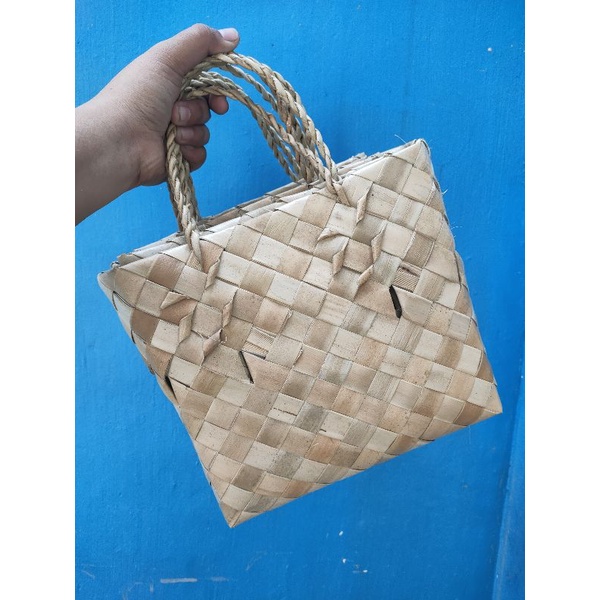 5x8x8 with slot hole for ribbon - Native bayong bag - Made to Order ...