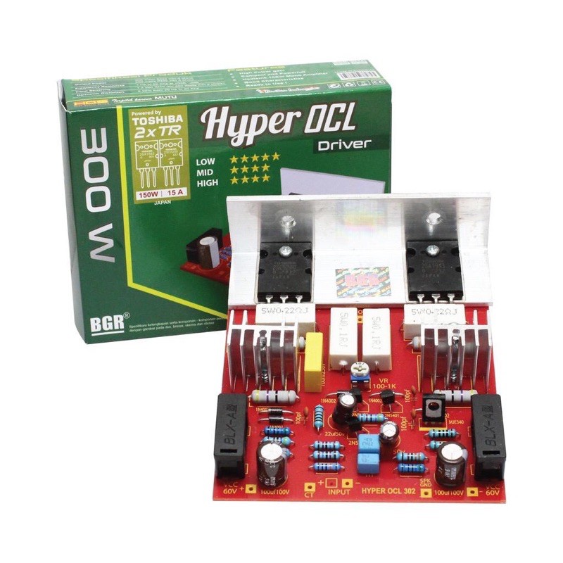 Hyper OCL 300W 300W AMPLIFIER KIT WITH TR 300W + TR POWER AMPLIFIER ...