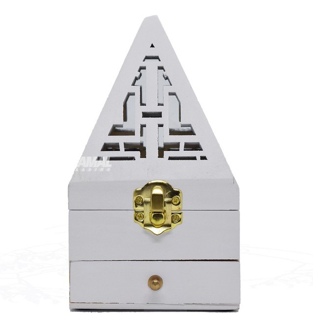Pyramid Wooden / Kayu Mabkhara incense burner with Bakhoor / incense ...