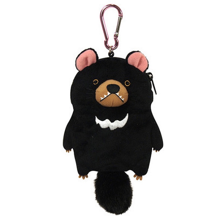 Korean Cartoon Animal Wombat Family Keychain Cute Coin Purse Plush Toy ...