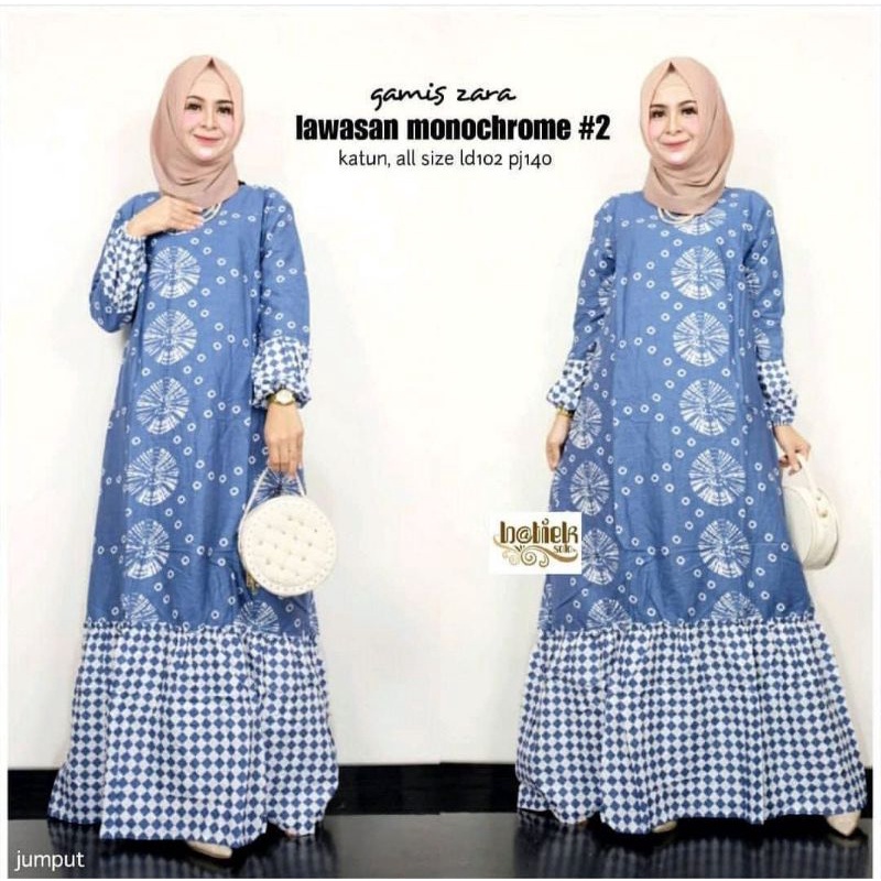 Batik JUMPUTAN GAMIS BATIK Area MAXI DRESS BATIK GAMIS ZARA MONOCHROME ...