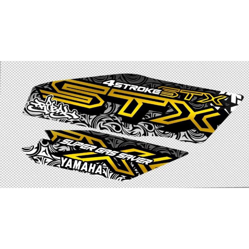 STX DECALS TANK AND SIDE COVER-YELLOW GOLD | Shopee Philippines