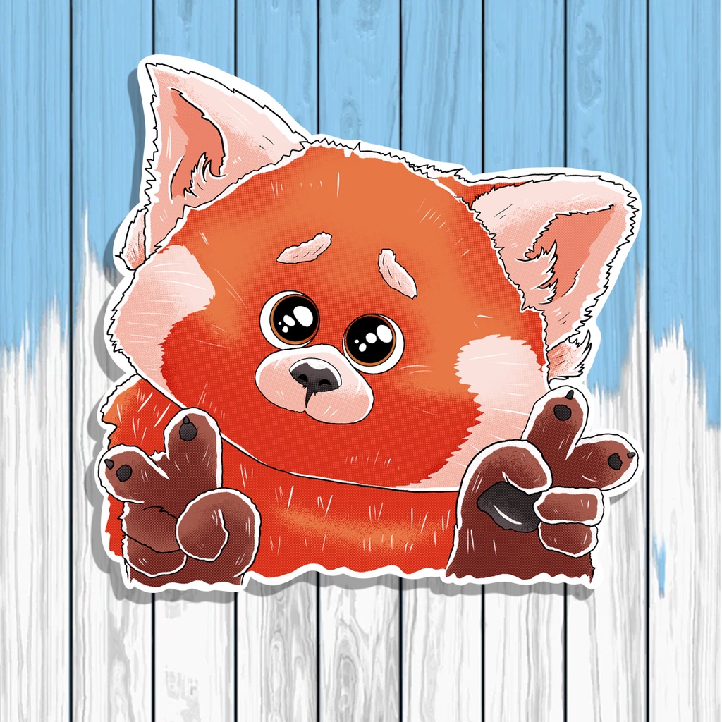 2/3 Turning Red Peeker Vinyl Tumbler Sticker Decal Peeking Peeker ...