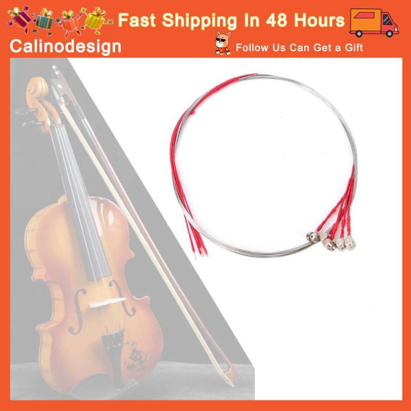 Calinodesign 5pcs Violin E Strings Replacement Steel for 3 / 4 and Size ...