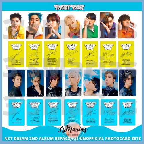 NCT DREAM The 2nd Album Repackage BEATBOX Photocard Sets (3's Marias ...
