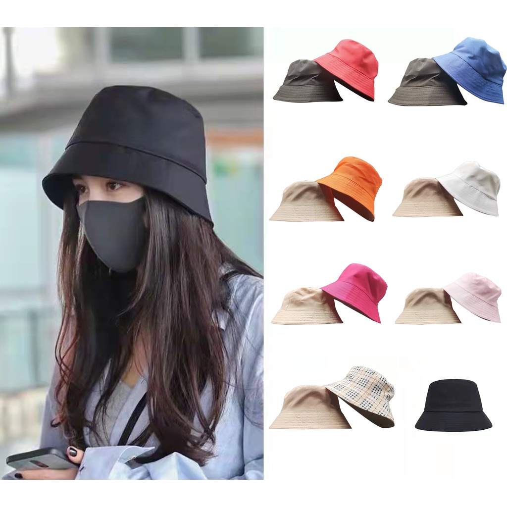 Night Cap Summer Bucket Hat Double sided hat Womens | Shopee Philippines