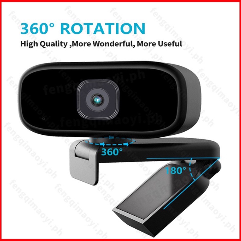 [Online classroom camera] High-quality rotating camera with built-in ...