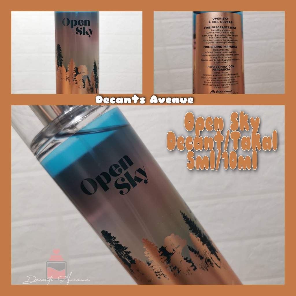 Open Sky - Bath And Body Works 1mL 3mL 5mL 10mL | Shopee Philippines