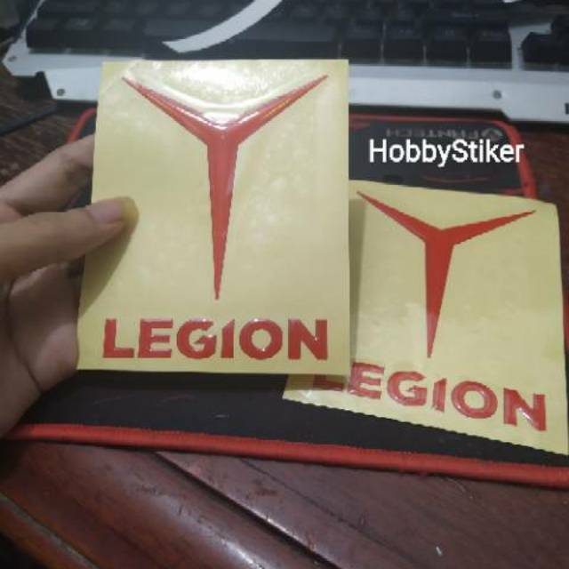 Lenovo legion sticker embossed for computer laptop gaming | Shopee ...