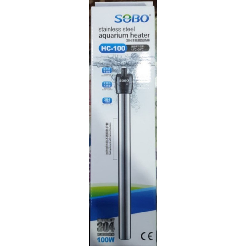 Sobo heater stainless steel 25 Watts / 50 Watts / 100 Watts | Shopee ...