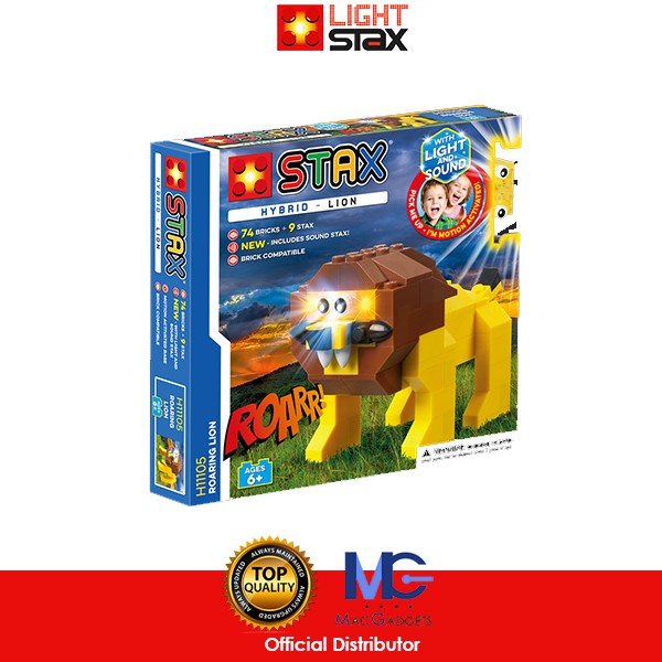 Light Stax Hybrids Roaring Lion Brick Set For Kids (H11105) | Shopee ...