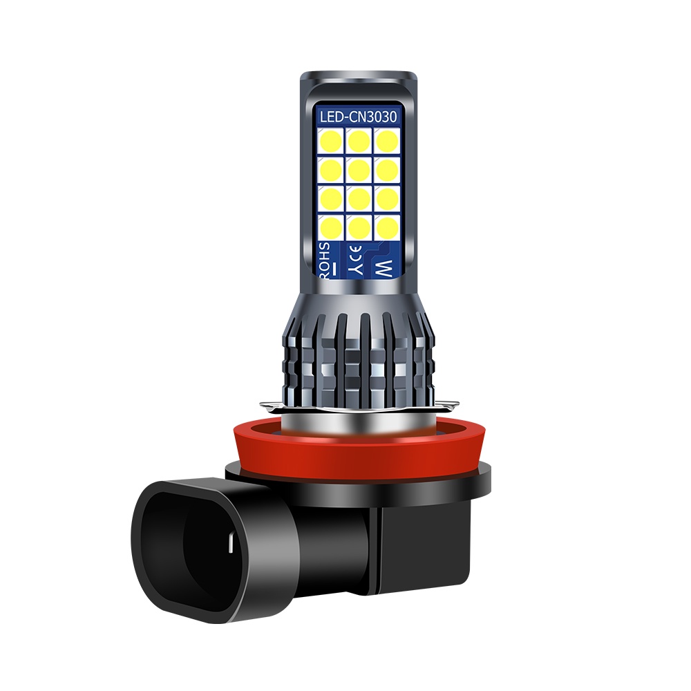 【2Pcs】 24Led Dual Color Car Led Fog Lamp H3 Led Bulb H4 H7 H11 H8 Super Bright Car Fog Lights ...