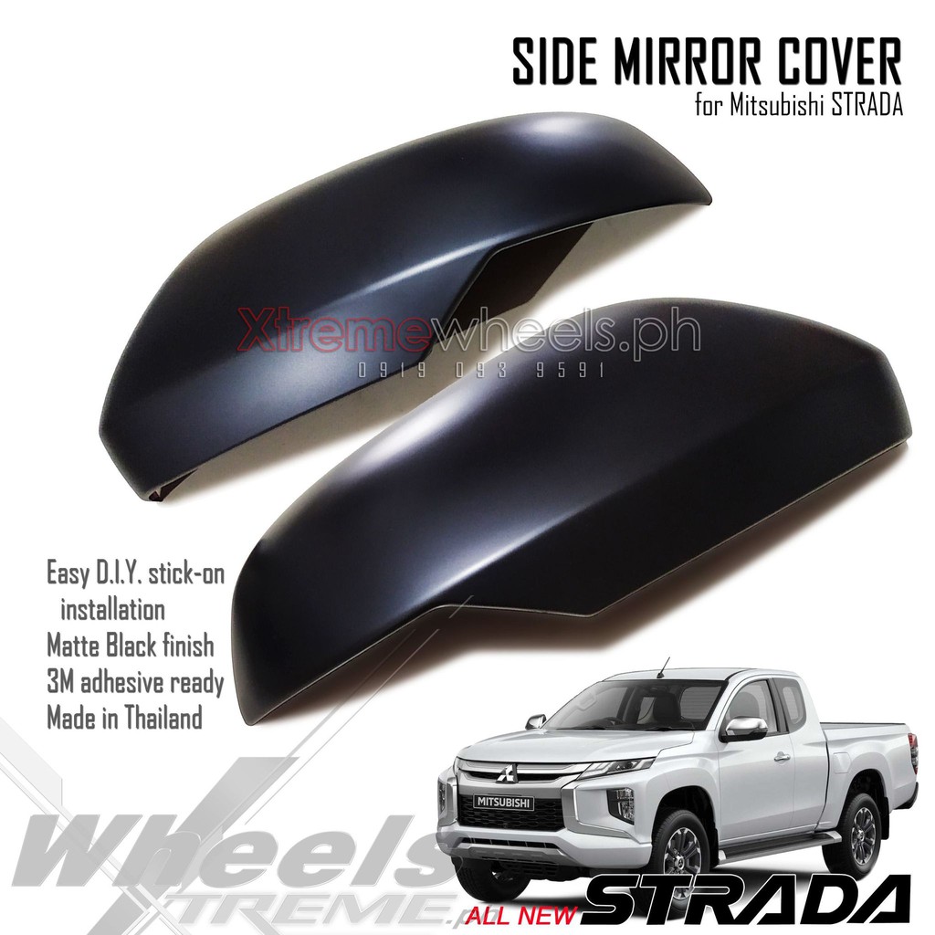 Mitsubishi Strada 2019-2023 2pcs Side Mirror Cover Thailand Made Matte ...